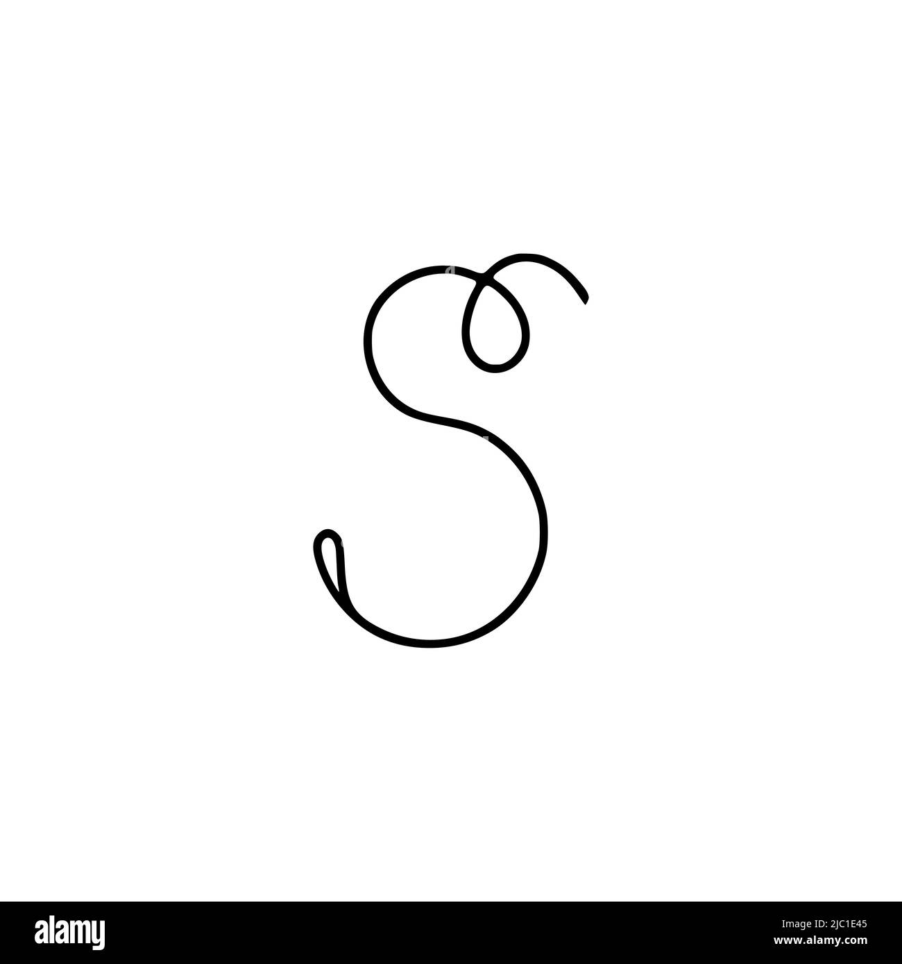 Imagen Elegante De La Letra S