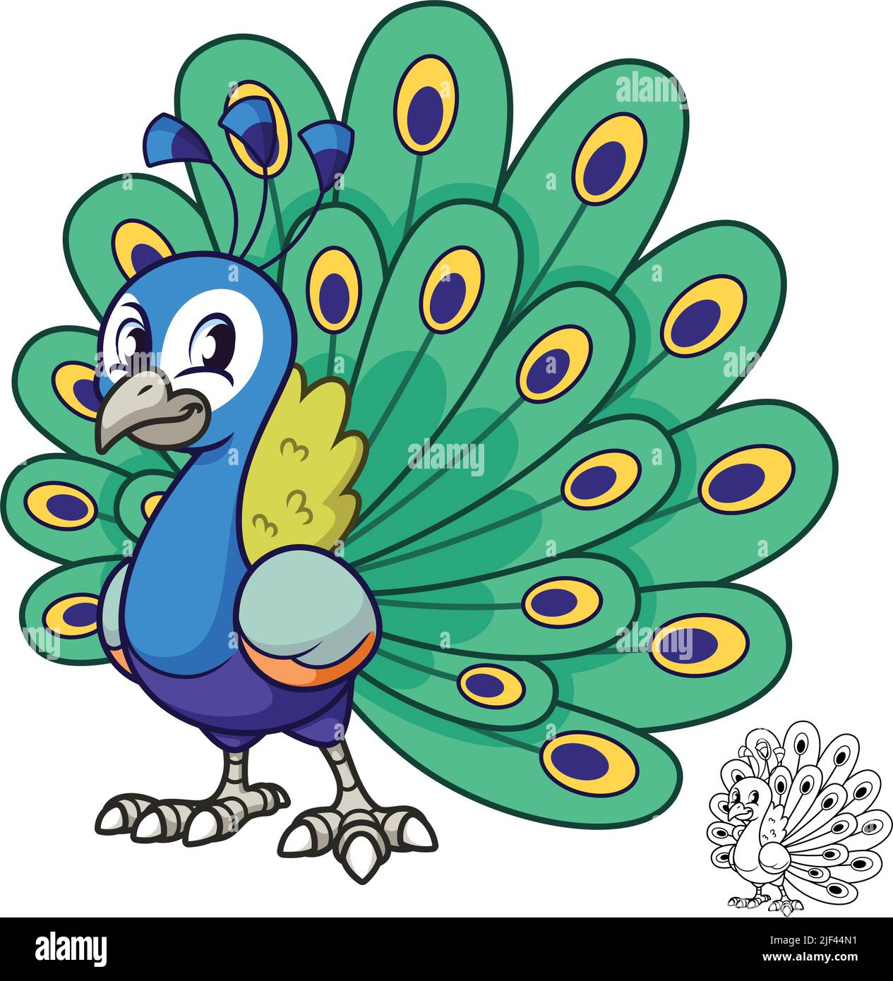 Dibujo Abstracto De Pavo Real