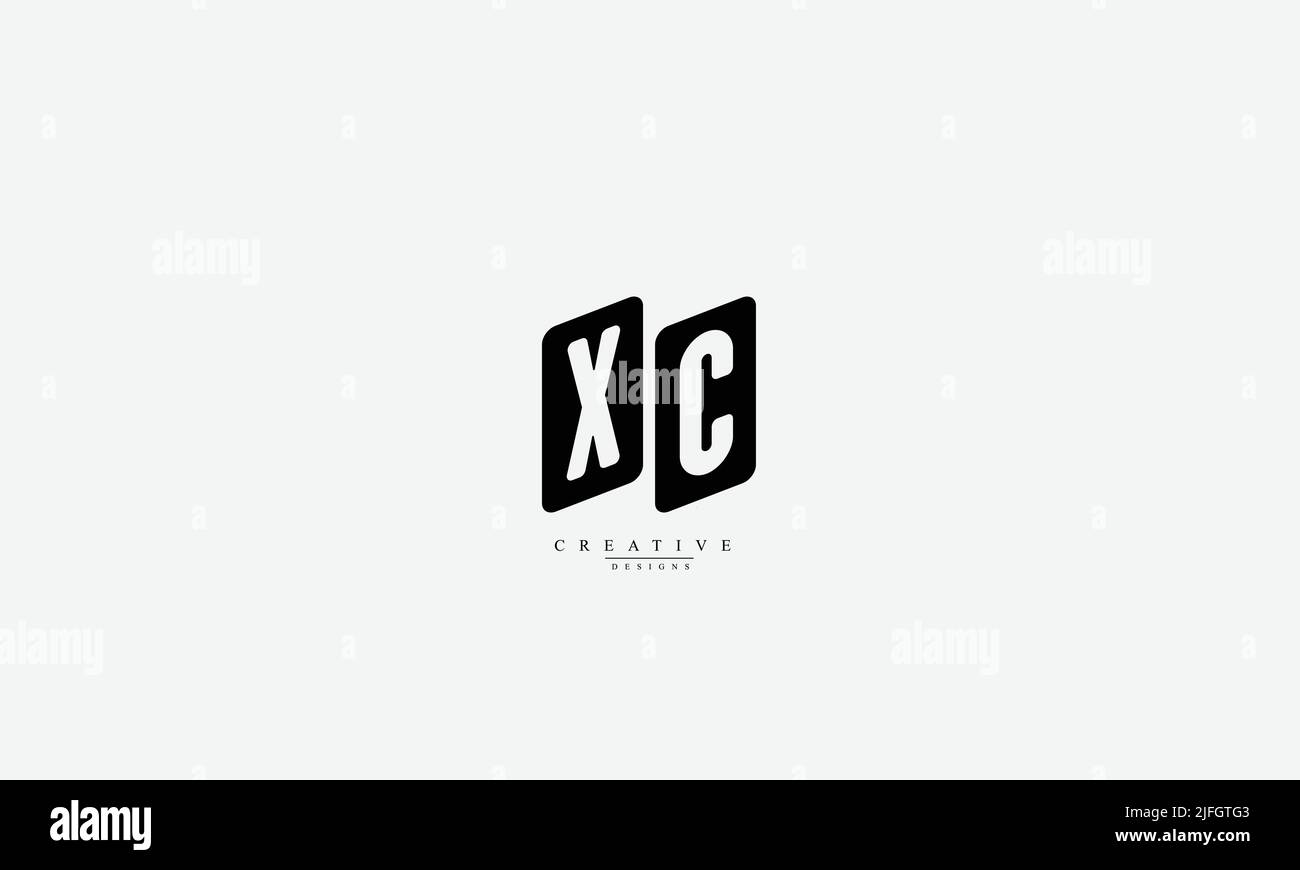 Letras Del Alfabeto Iniciales Monogram Logo Xc Cx X C Imagen Vector De