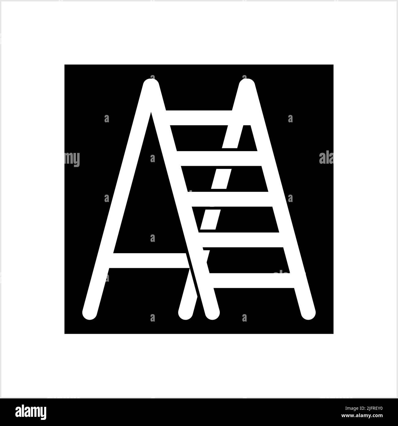 Icono De Escalera Ilustración De Arte Vectorial Del Equipo De Escalera Imagen Vector De Stock