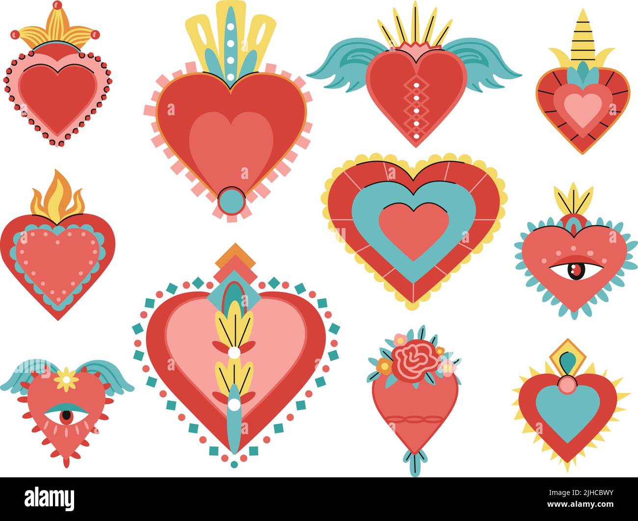 Corazones Con Alas De Fuego