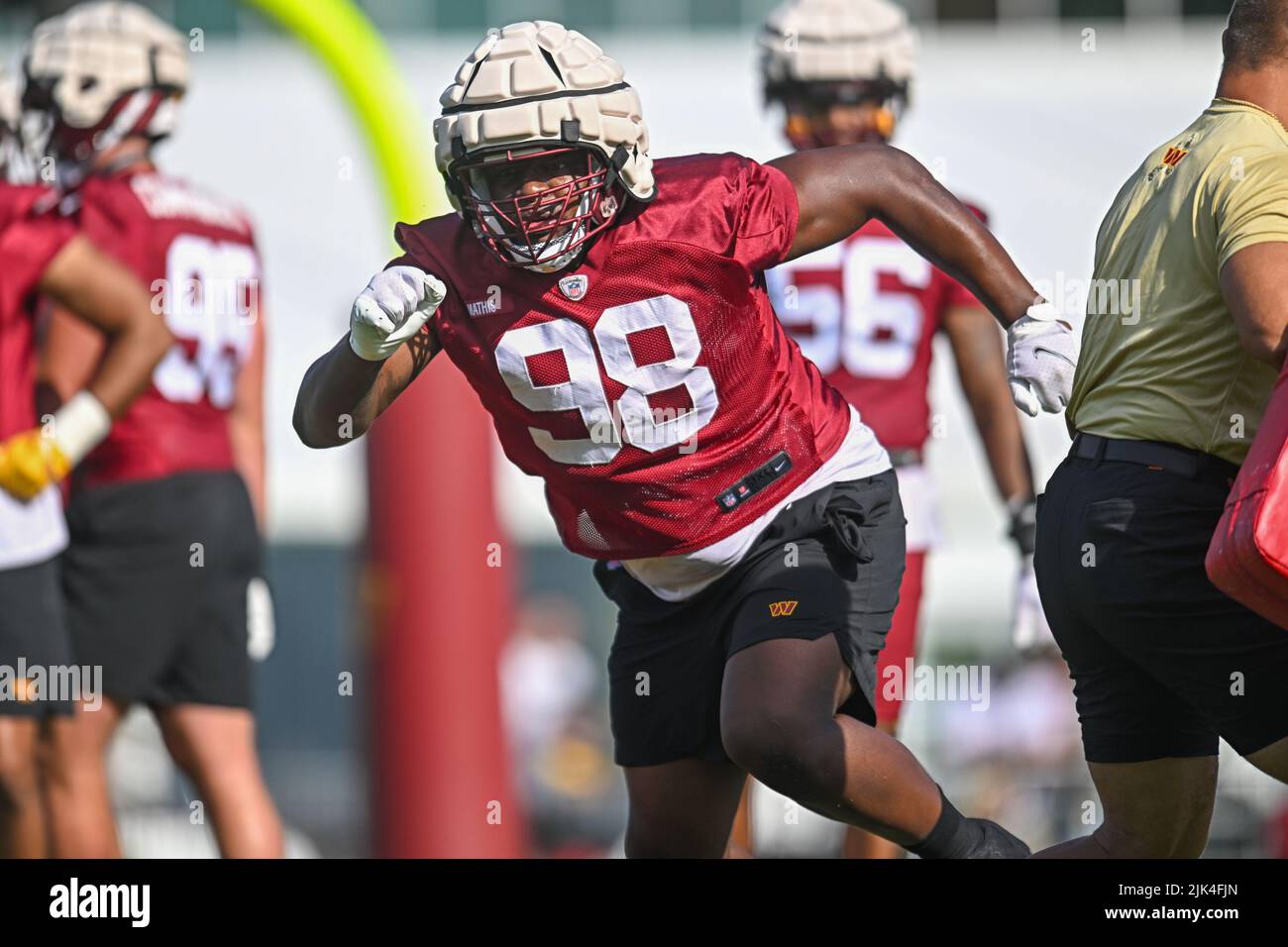 Julio 30th 2022: Washington Comanders Defensive Tackle Phidarian Mathis ...