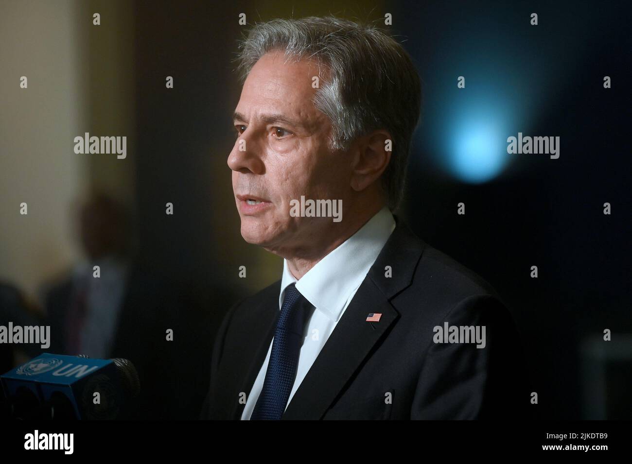 El Secretario De Estado De Los Estados Unidos Antony Blinken Habla