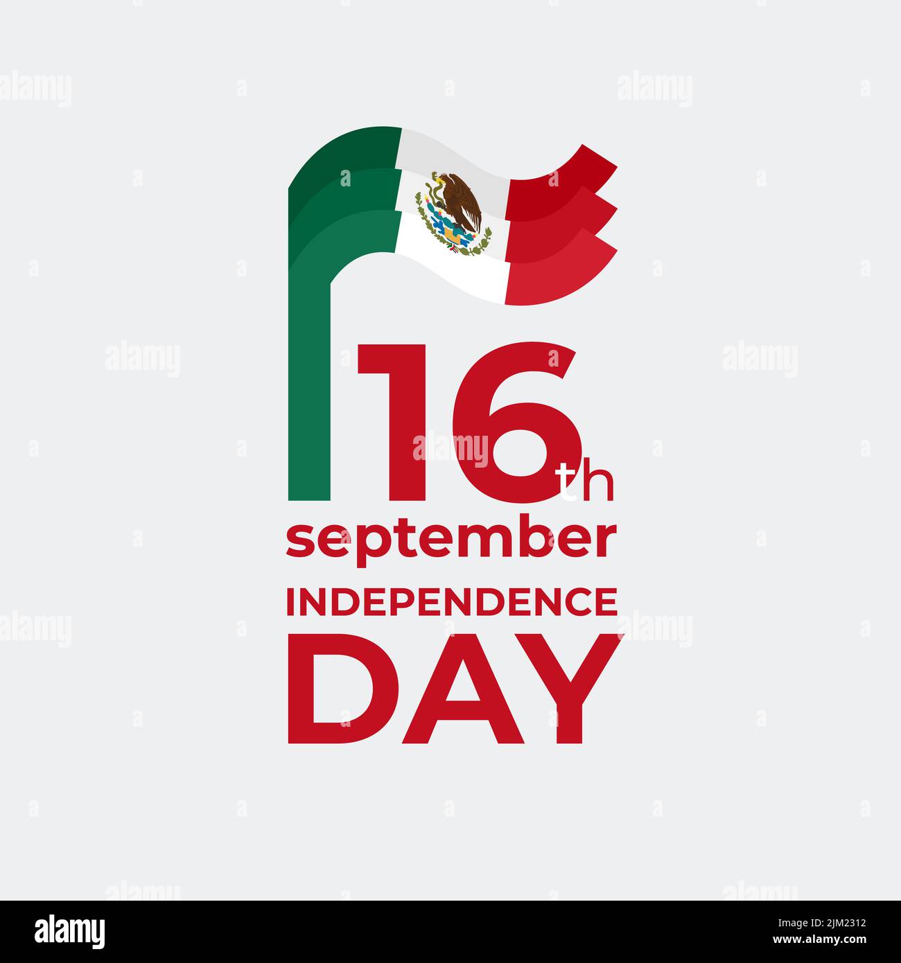 Bandera de mexico ondulada Imágenes vectoriales de stock - Alamy