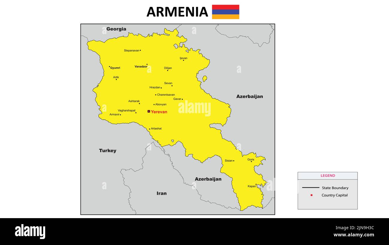 Mapa De Armenia Moderna