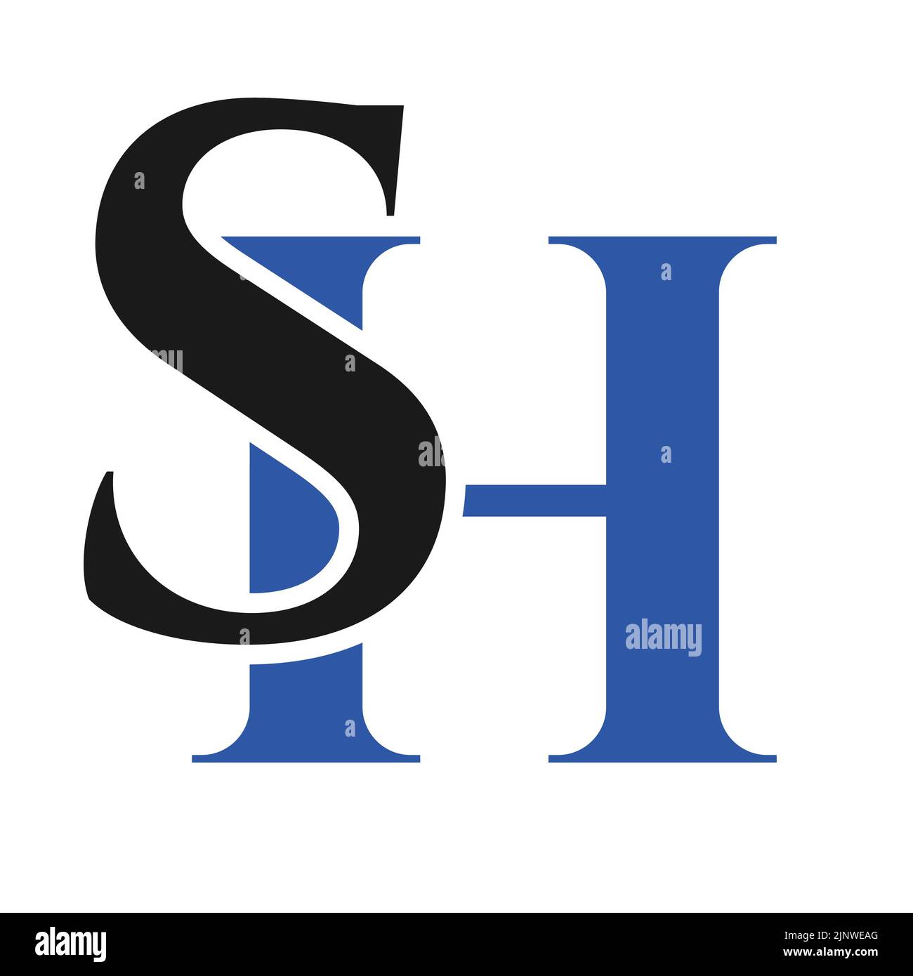 Letra inicial SH, plantilla de diseño de logotipo HS. Monogram Letter ... Letra inicial SH, plantilla de diseño de logotipo HS. Monogram Letter ...