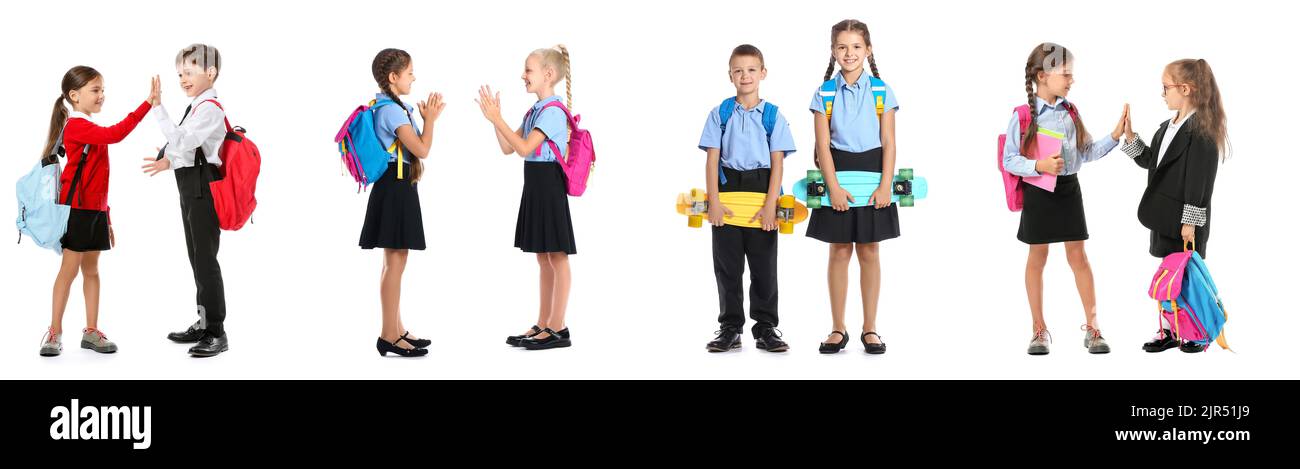 Niños Yendo Al Colegio Imágenes Recortadas De Stock Alamy