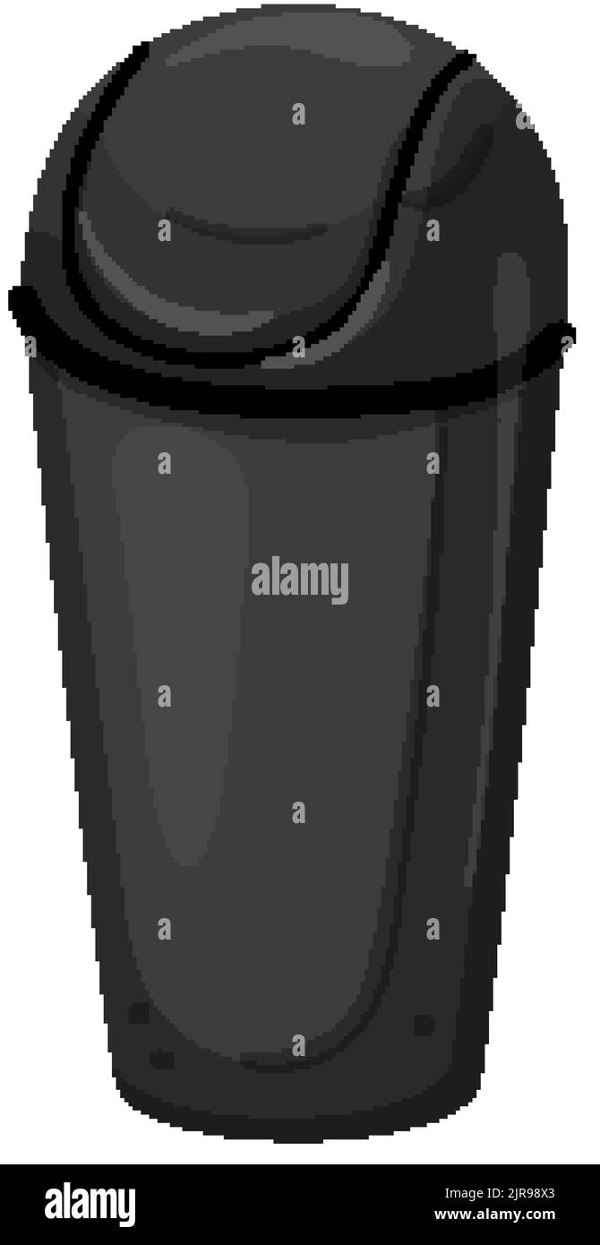 Cubo De Basura Cubo De Basura Ilustración De Vector De Dibujos Animados
