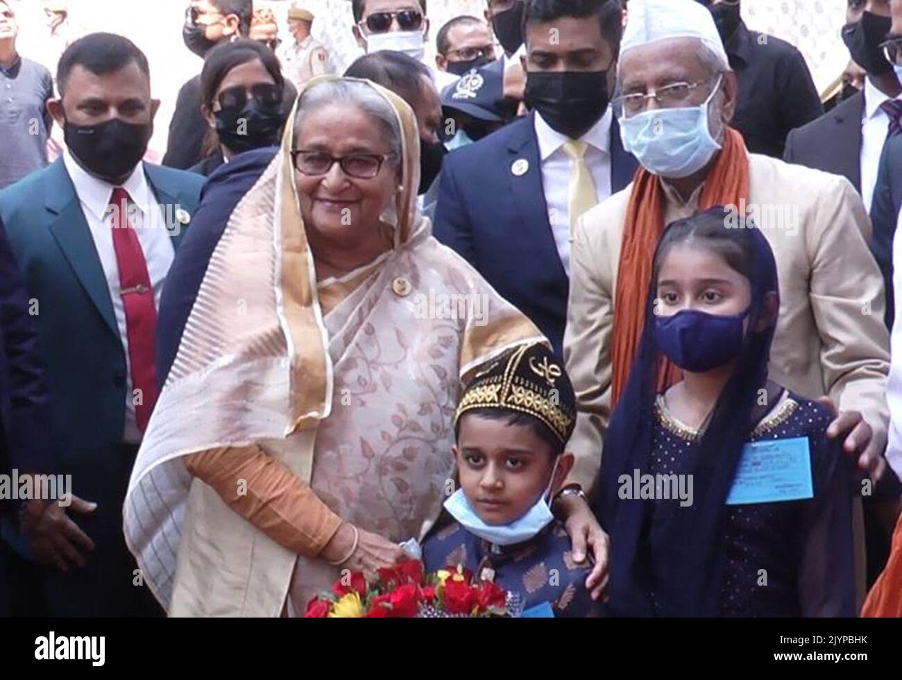 La Primera Ministra De Bangladesh Sheikh Hasina En El Santuario De