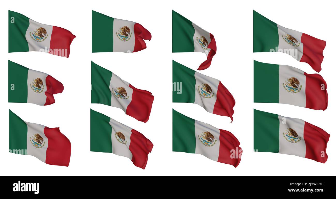 Bandera De México Colección De Banderas De México Bandera De