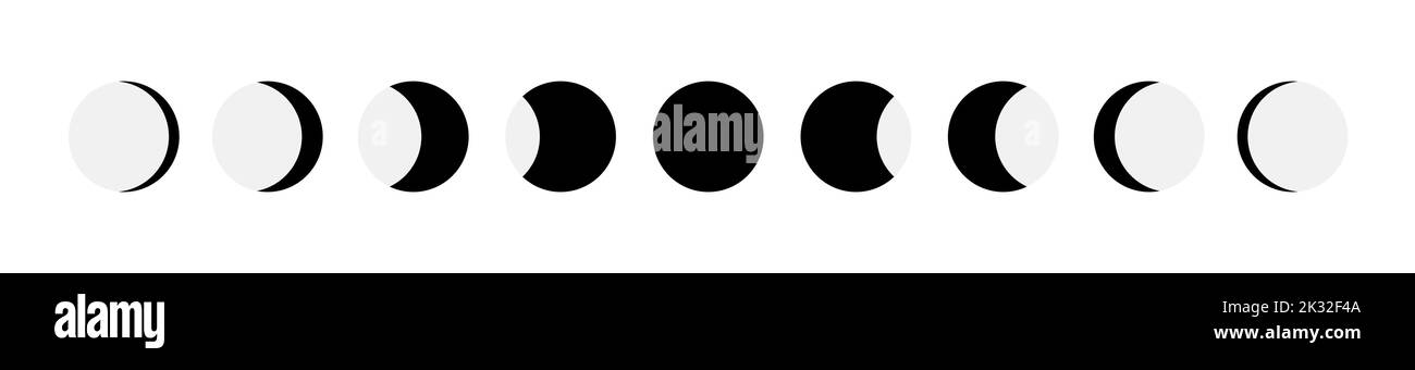 Calendario de fase lunar Imágenes recortadas de stock - Alamy