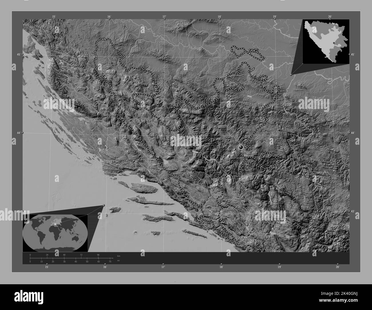 Federacija Bosna I Herzegovina Entidad De Bosnia Y Herzegovina Mapa