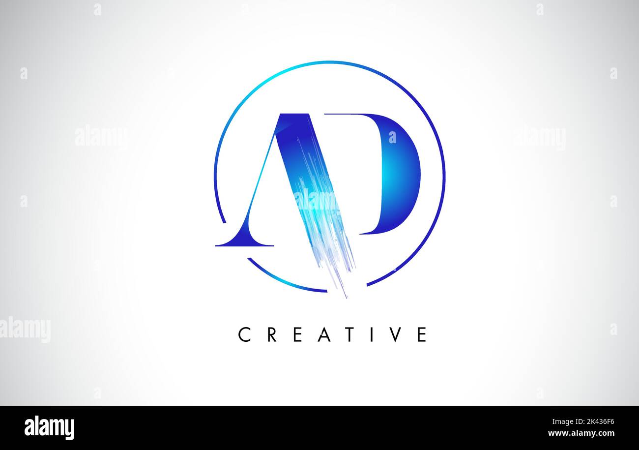 DISEÑO de logotipo de letra de trazo DE PINCEL DE ANUNCIO. Logotipo ...