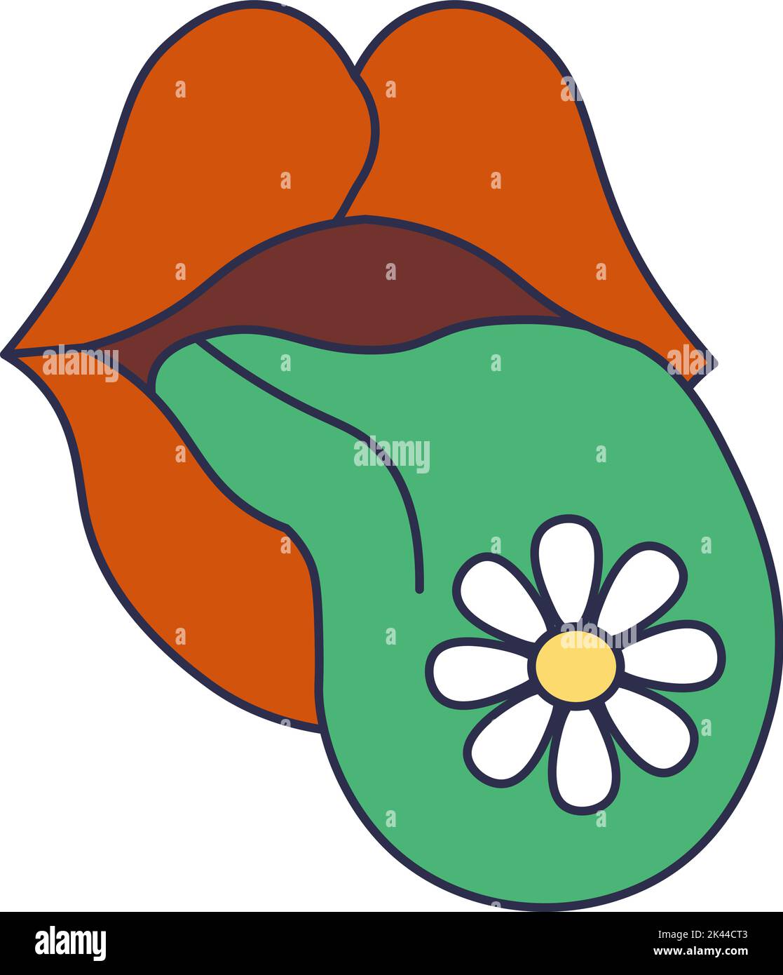 Mostrando Su Lengua Imágenes Vectoriales De Stock Alamy