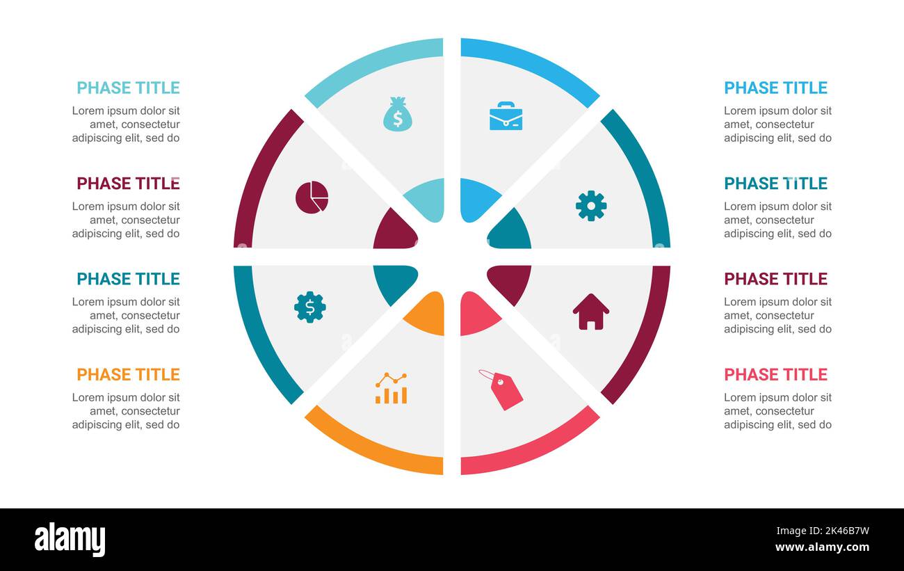 El Diseño Vectorial De Plantillas Infográficas De Ciclo Se Puede