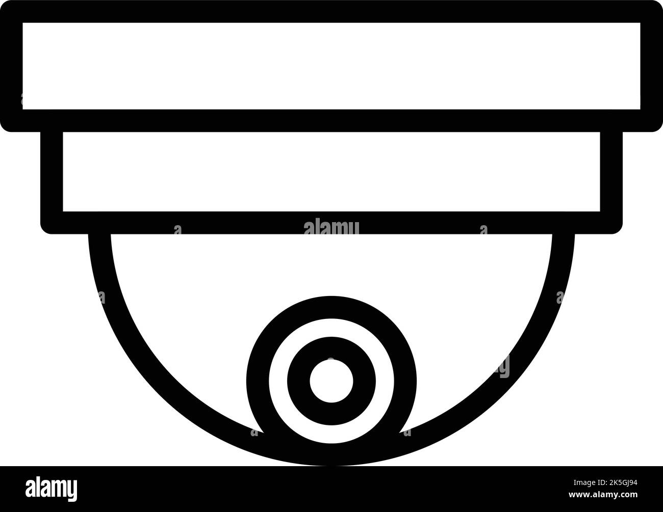 Vector De Contorno Del Icono De La Cámara De Seguridad De La Sala