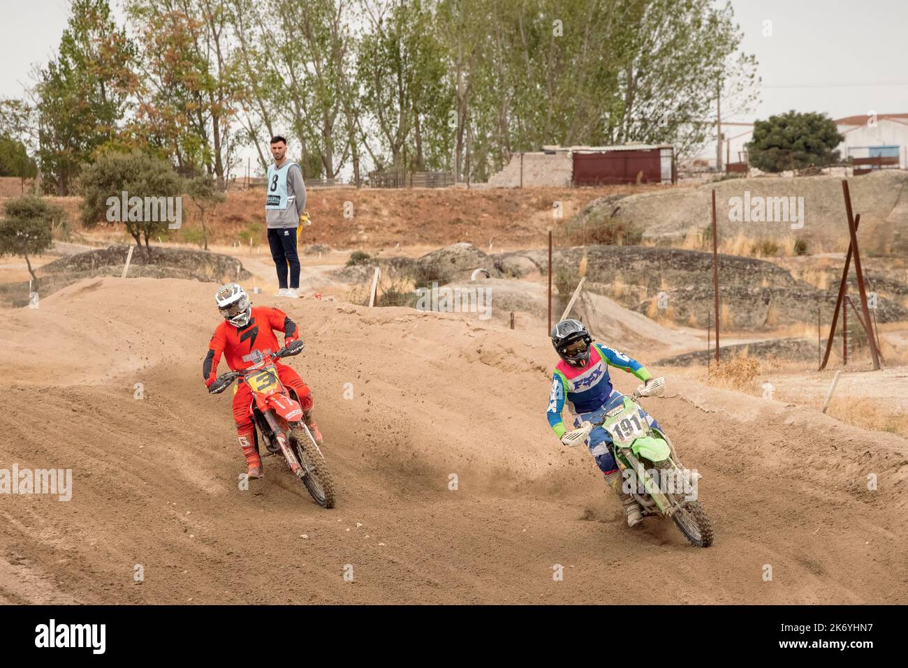 Malpartida de Cáceres, España - 16 de octubre de 2022: Campeonato de ... Malpartida de Cáceres, España - 16 de octubre de 2022: Campeonato de ...
