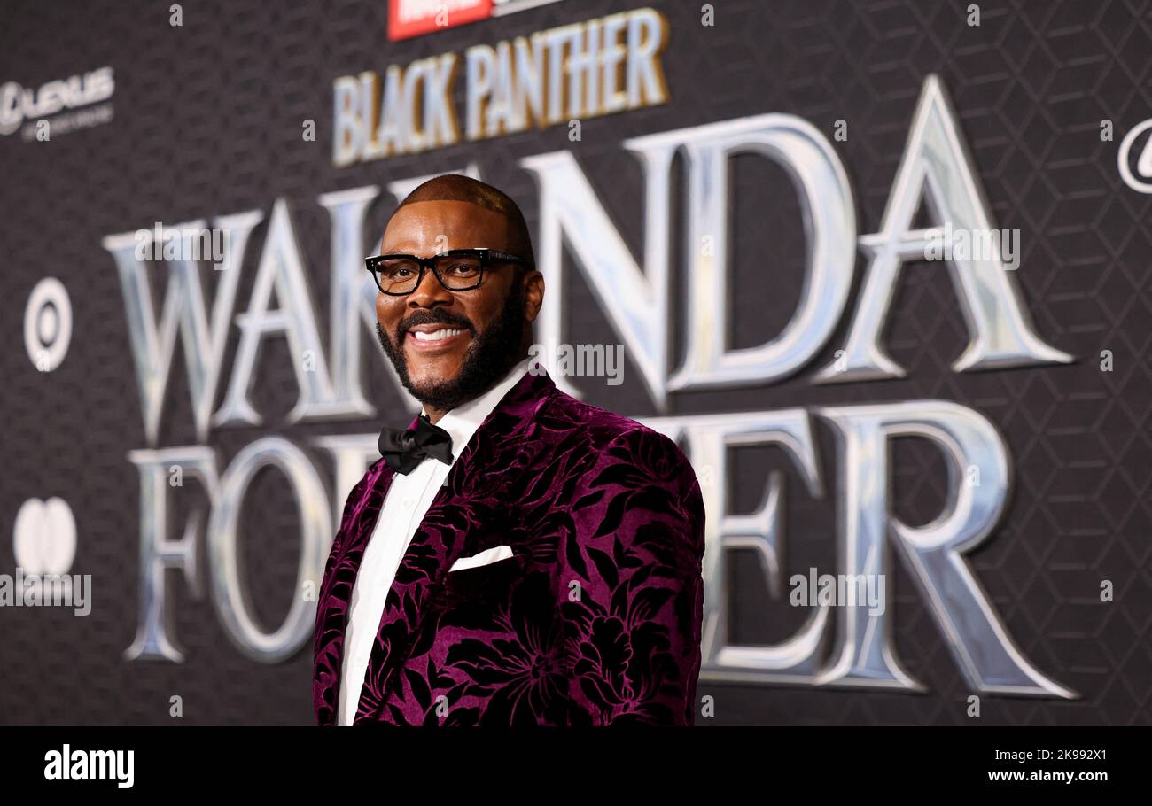 El Actor Tyler Perry Asiste Al Estreno De La Película Black Panther