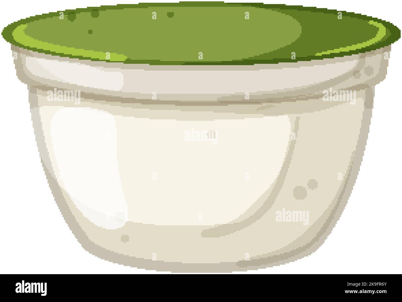 Ilustración Vectorial De Dibujos Animados Del Paquete De Yogurt Del