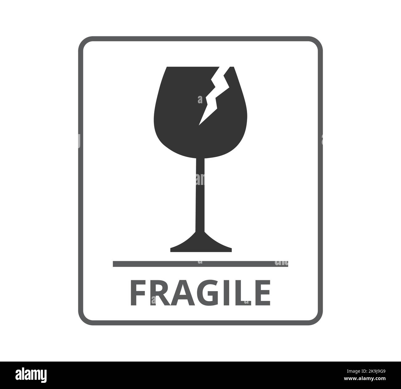 Logotipo De Envío Frágil