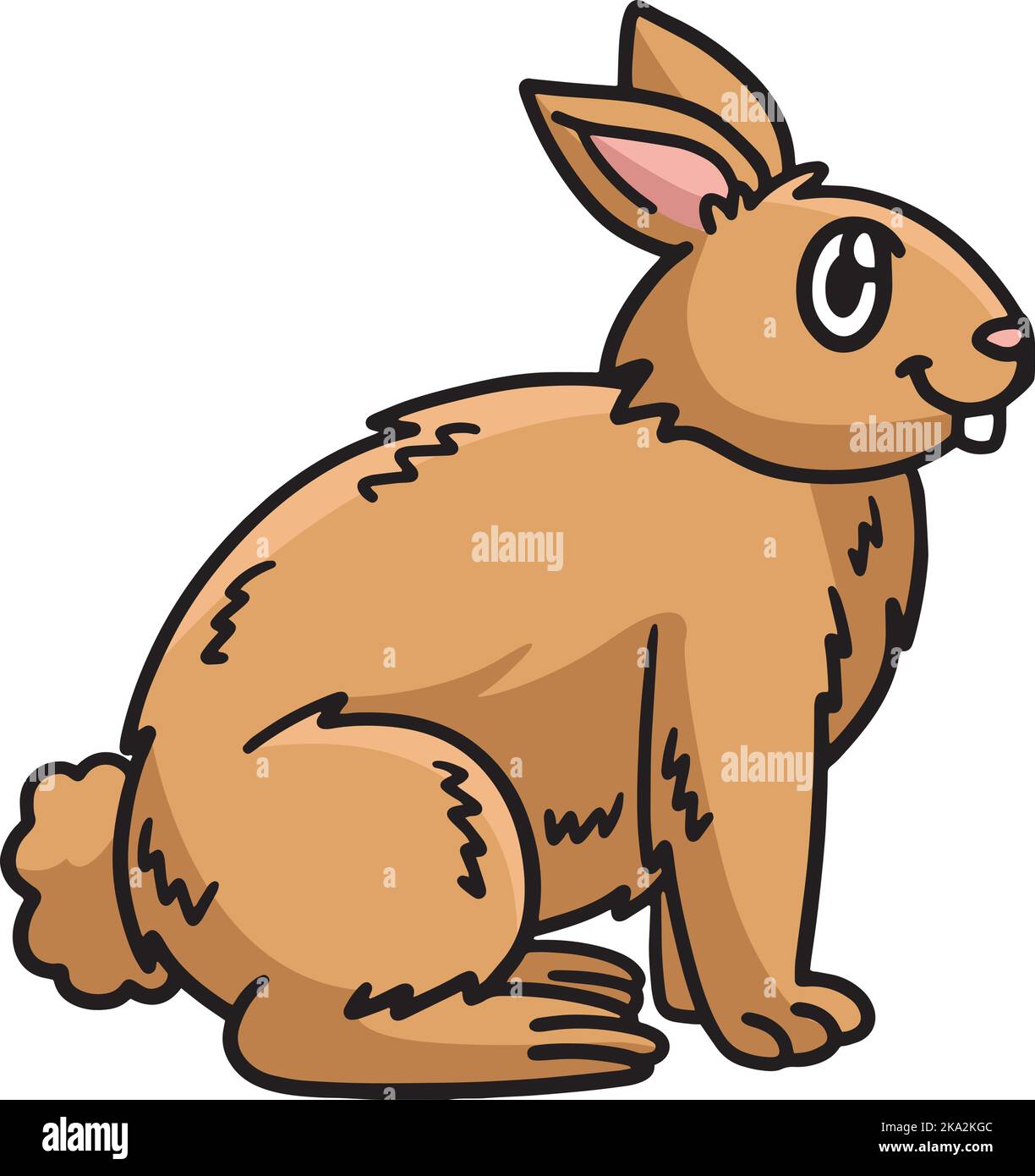 Conejo Parado Cartoon Color Clipart Imagen Vector De Stock Alamy