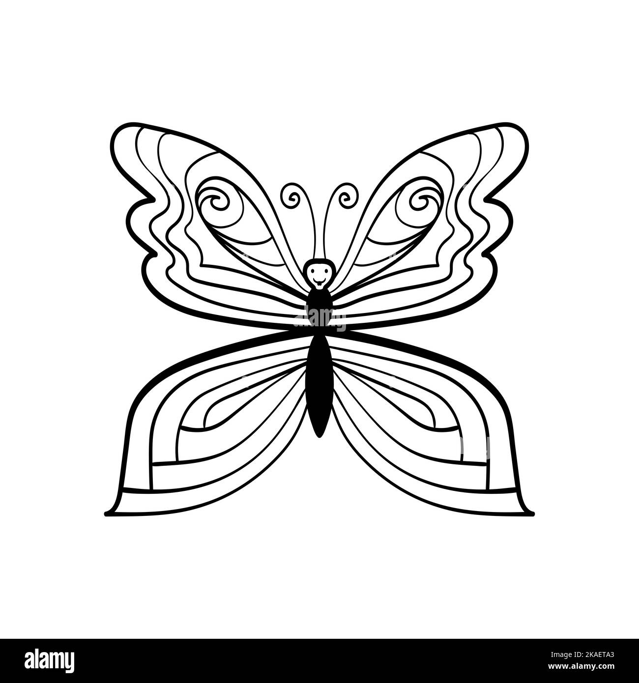 Mariposa Monarca Para Colorear