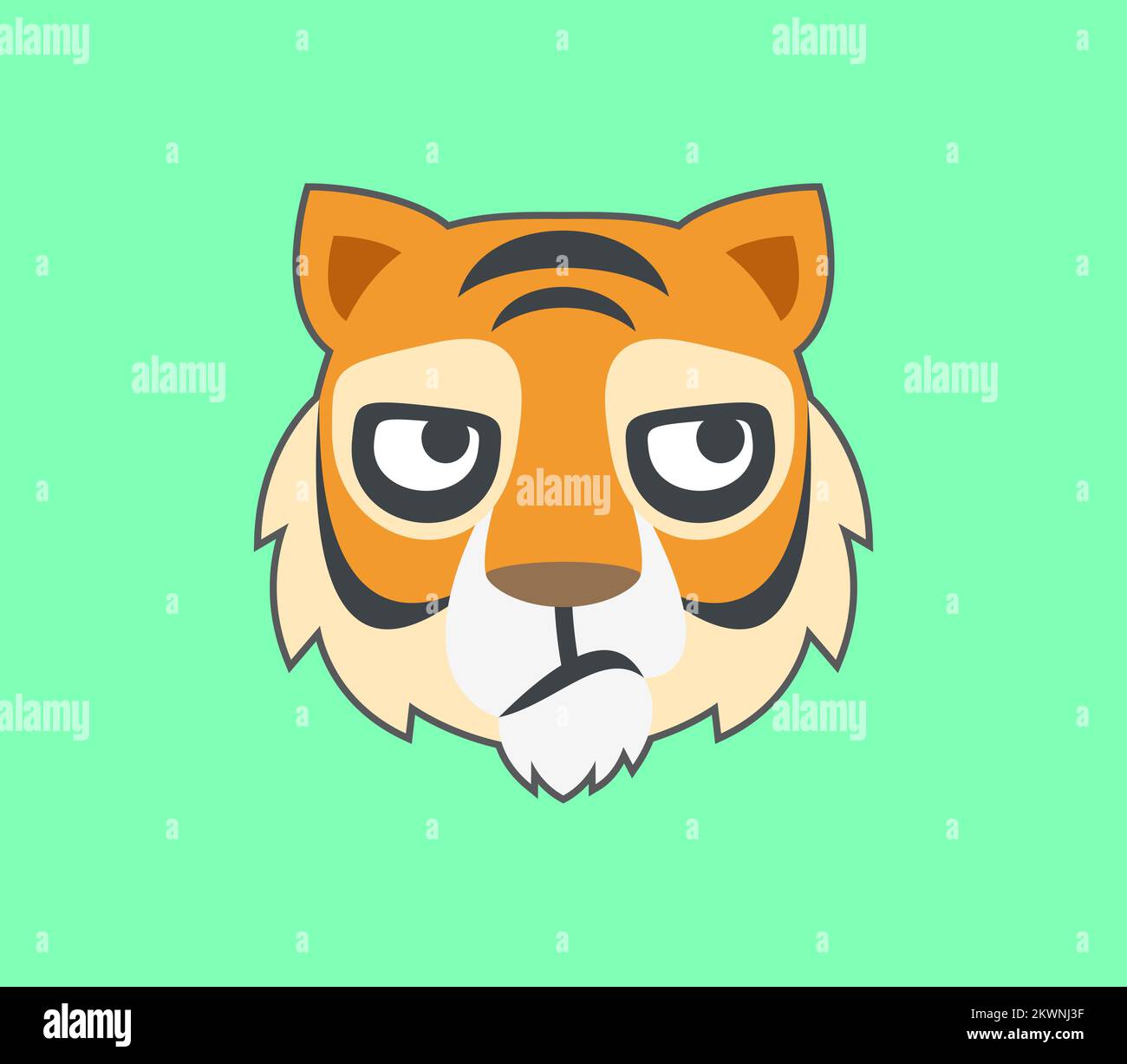 Tigre Personaje De Dibujos Animados Imagen Vector De Stock Alamy