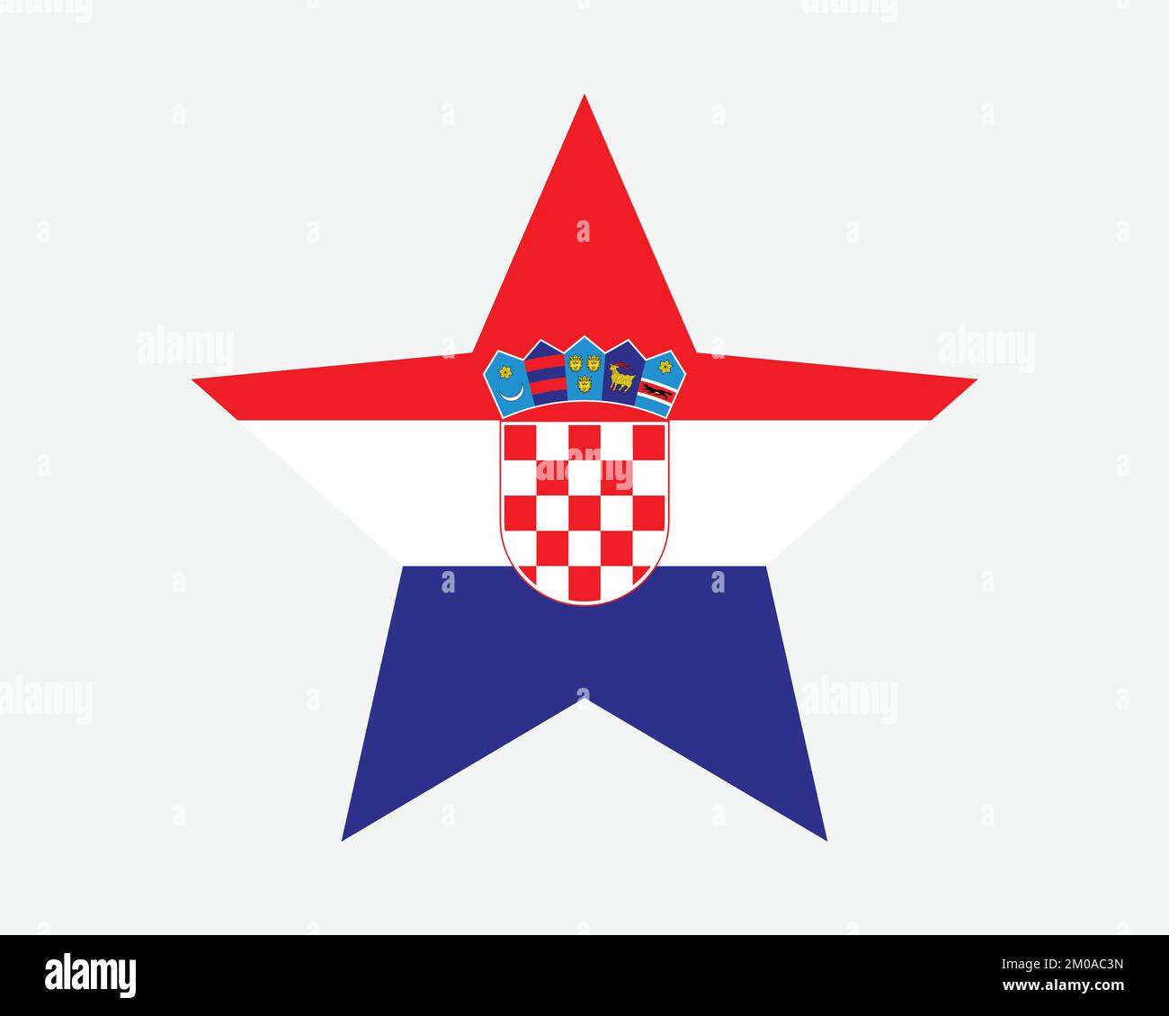Bandera Estrella de Croacia. Bandera croata en forma de estrella. País ... Bandera Estrella de Croacia. Bandera croata en forma de estrella. País ...