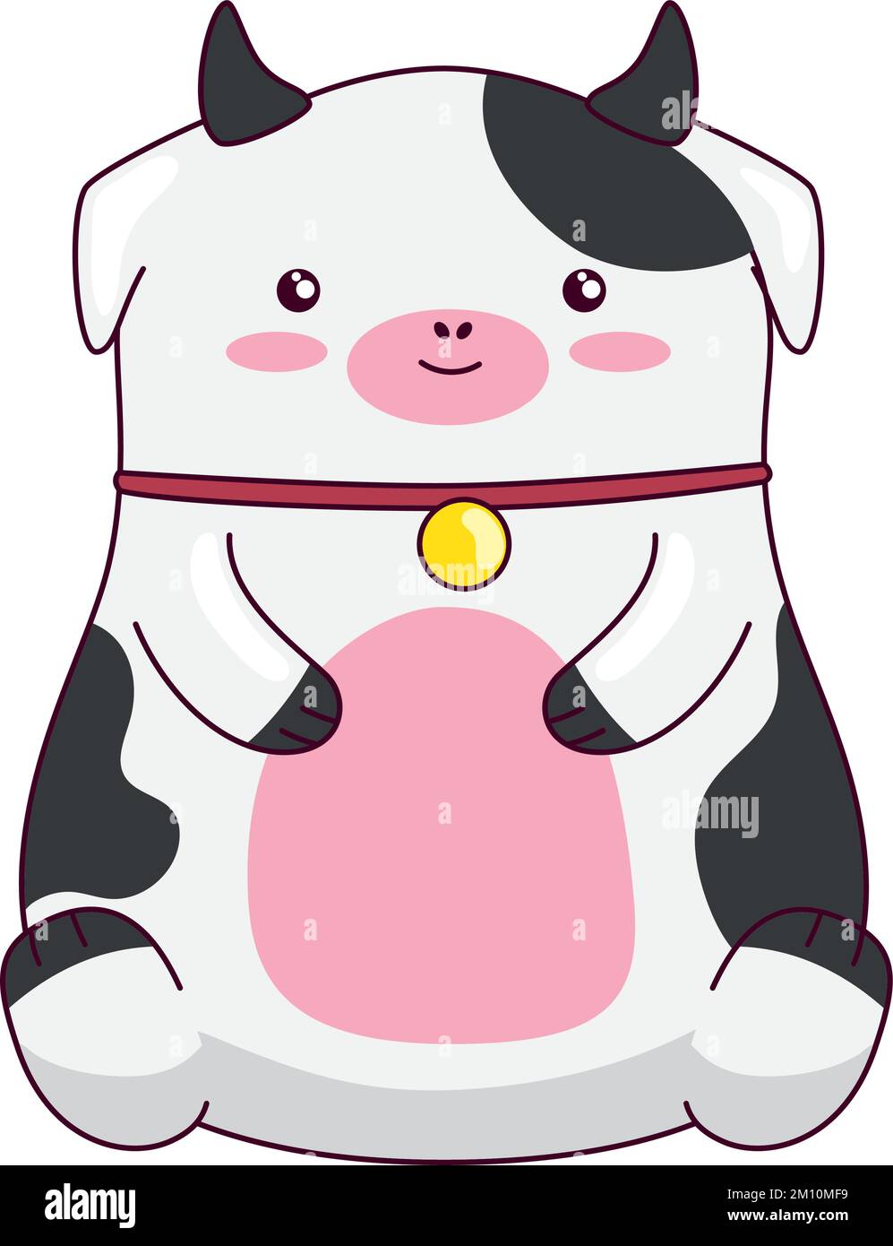 Vaquita kawaii Imágenes vectoriales de stock - Alamy