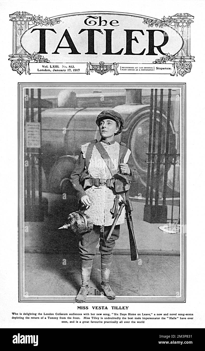 Vesta Tilley 1864 1952 Nacida Matilda Alice Powles Actriz De La