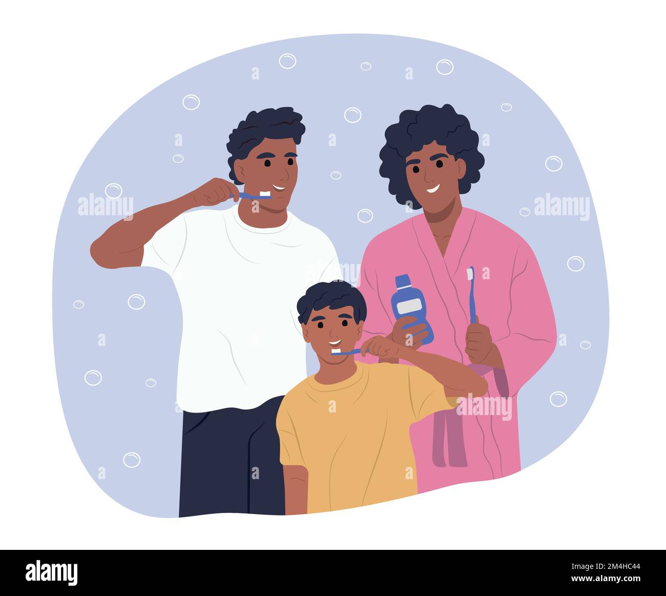 Día Mundial de la Salud Oral. Los jóvenes padres y niños afroamericanos ... Día Mundial de la Salud Oral. Los jóvenes padres y niños afroamericanos ...