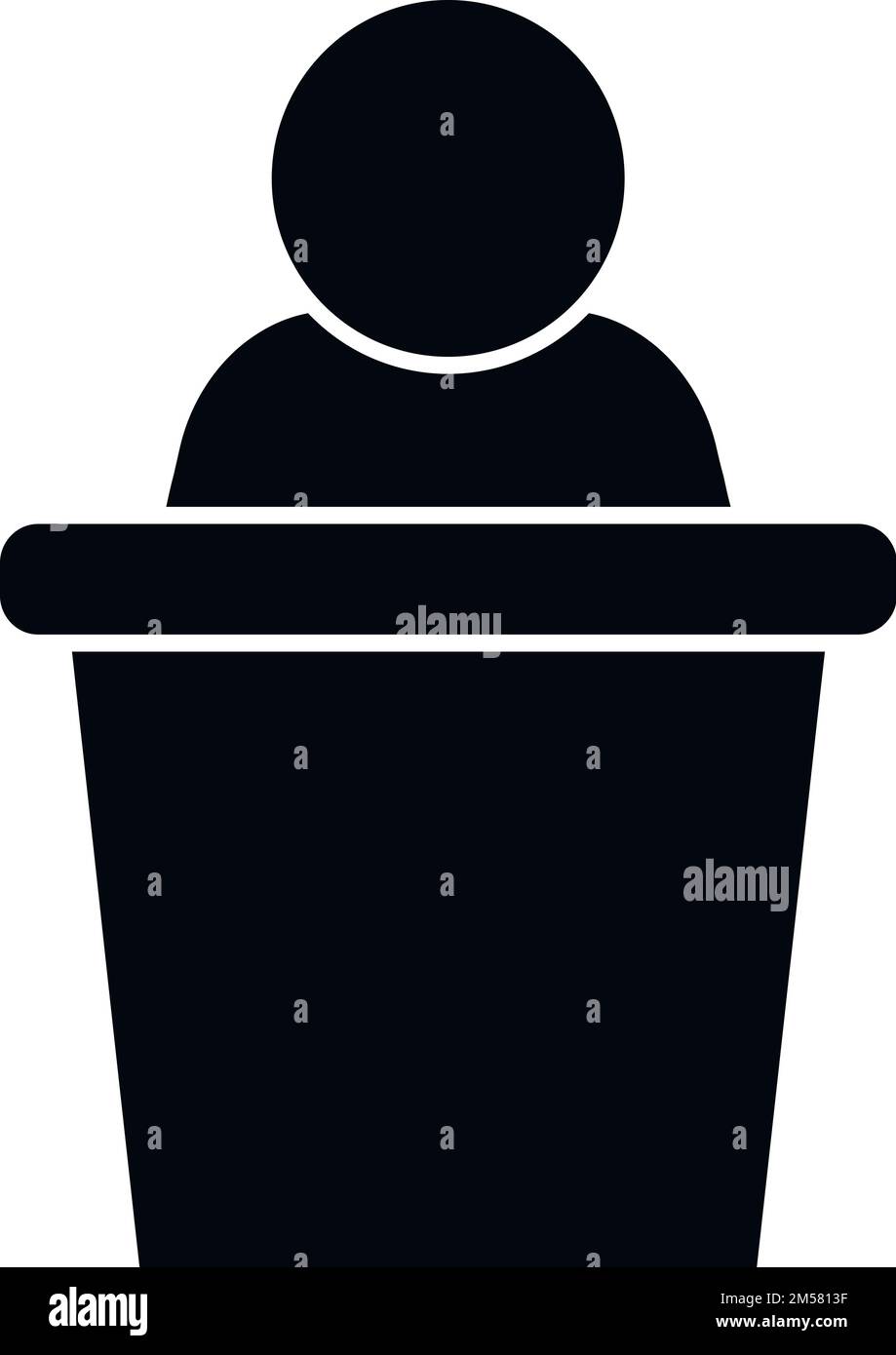 Candidato Libertad Icono De Discurso Vector Simple Voto En La Boleta