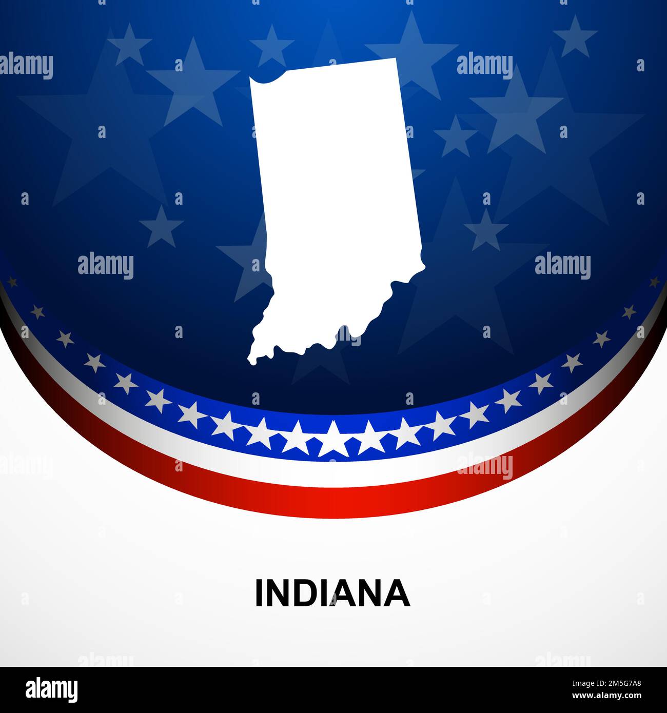 Indiana map Imágenes vectoriales de stock - Alamy