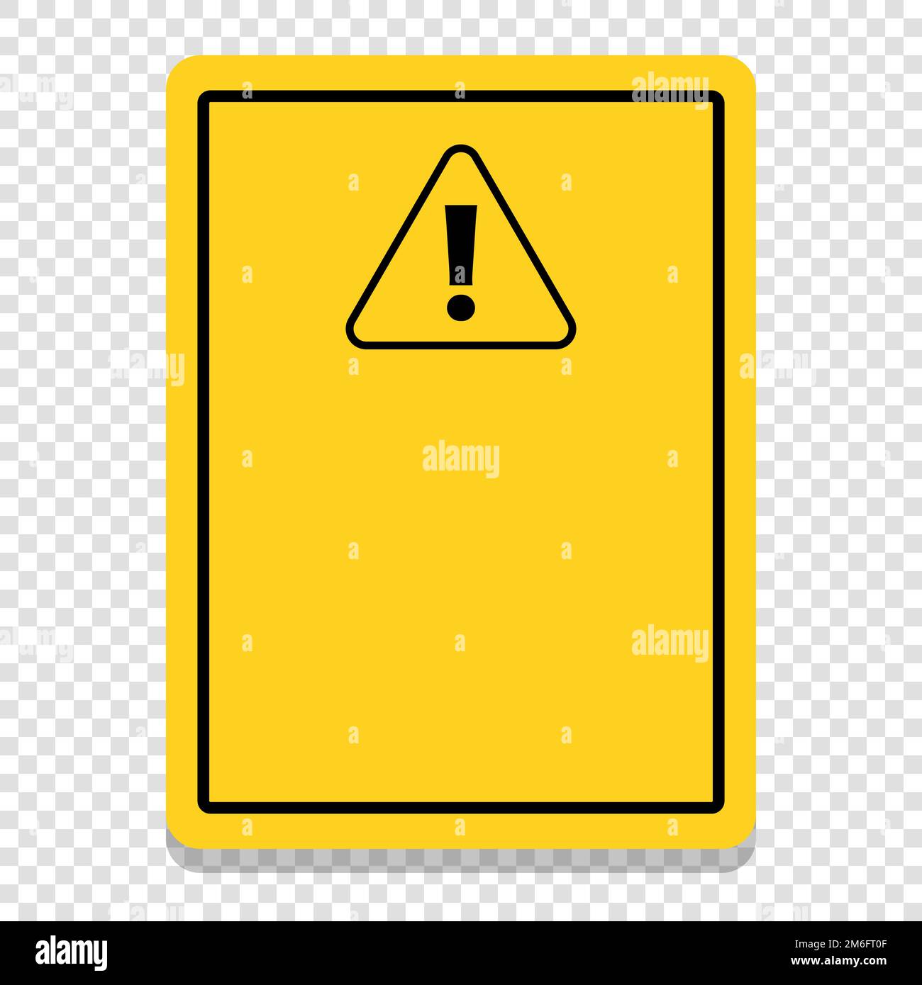 Icono De Tarjeta De Advertencia Tarjeta De Precaución Signo De