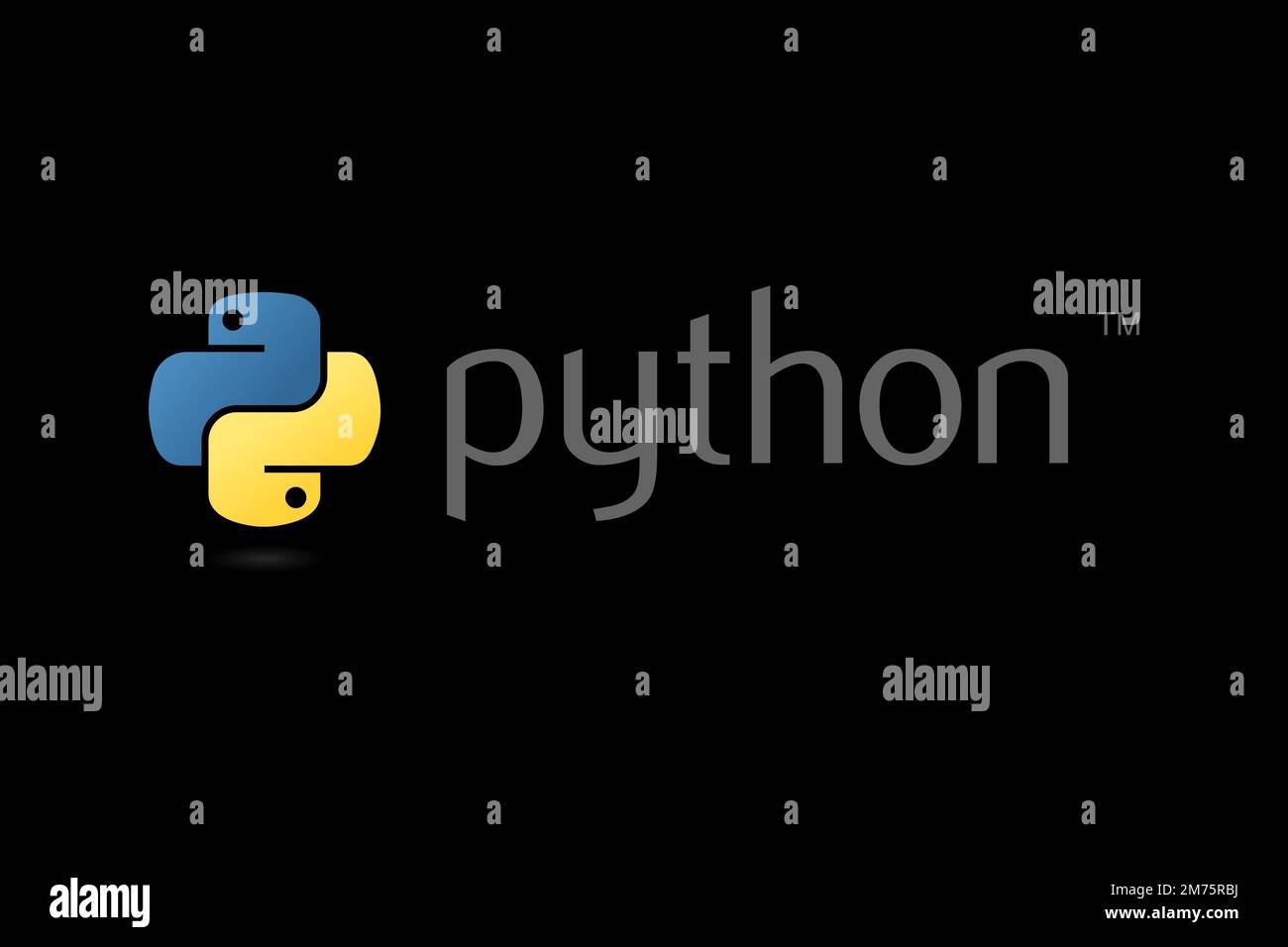 Lenguaje de programación Python, Logo, Fondo negro Fotografía de stock ... Lenguaje de programación Python, Logo, Fondo negro Fotografía de stock ...