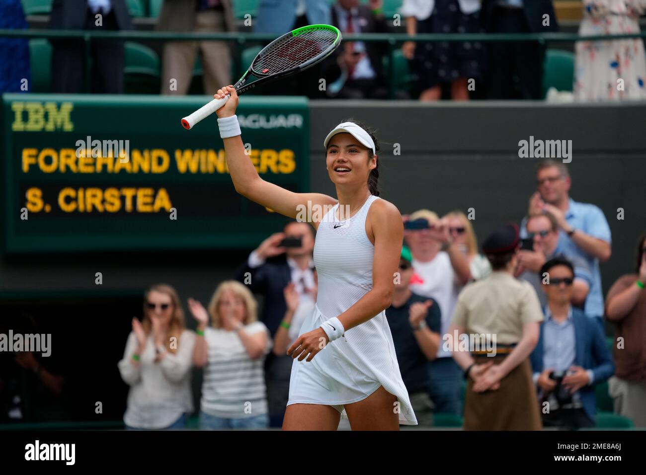 Britains Emma Raducanu Celebrates Winning The Womens Singles Third