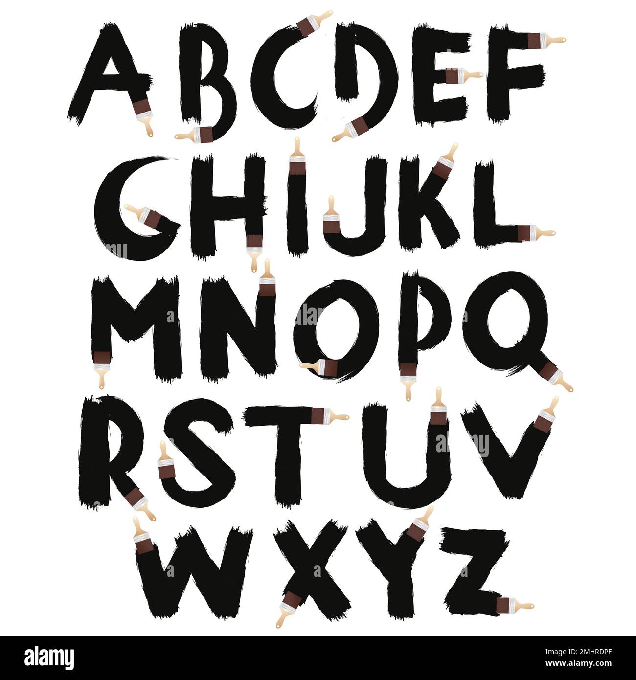 Alfabeto De Fuente Vintage