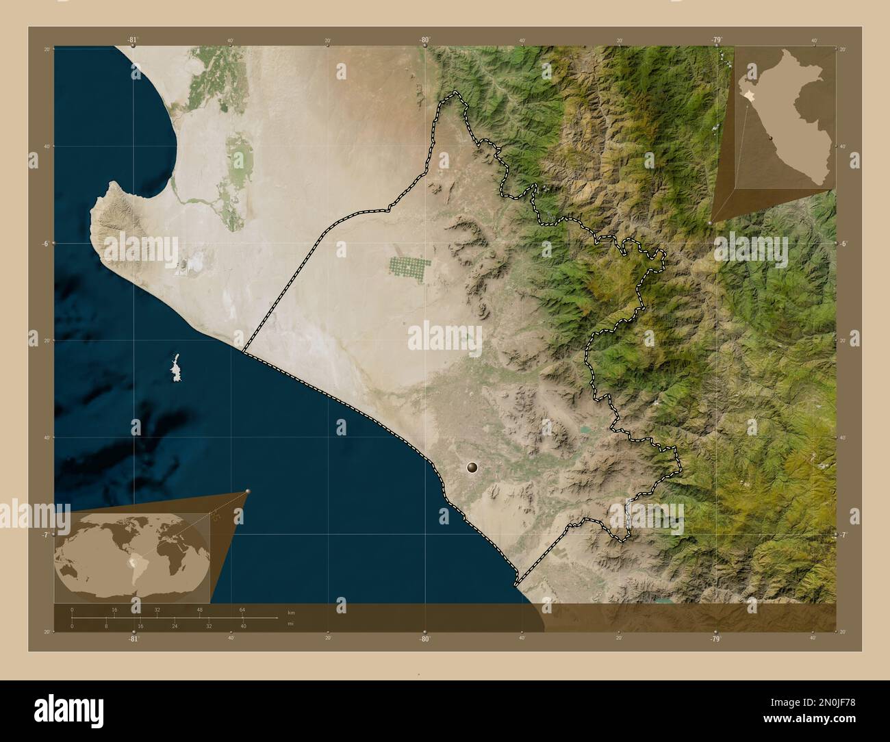 Lambayeque, región del Perú. Mapa satelital de baja resolución. Mapas ... Lambayeque, región del Perú. Mapa satelital de baja resolución. Mapas ...