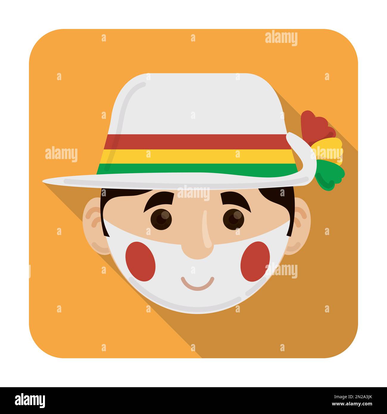 Botón cuadrado con cara del personaje masculino Garabato con sombrero ... Botón cuadrado con cara del personaje masculino Garabato con sombrero ...