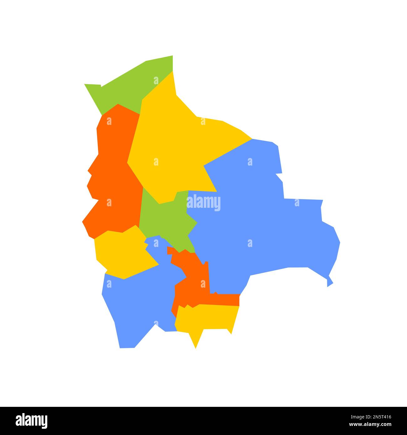 Mapa Politico De Bolivia