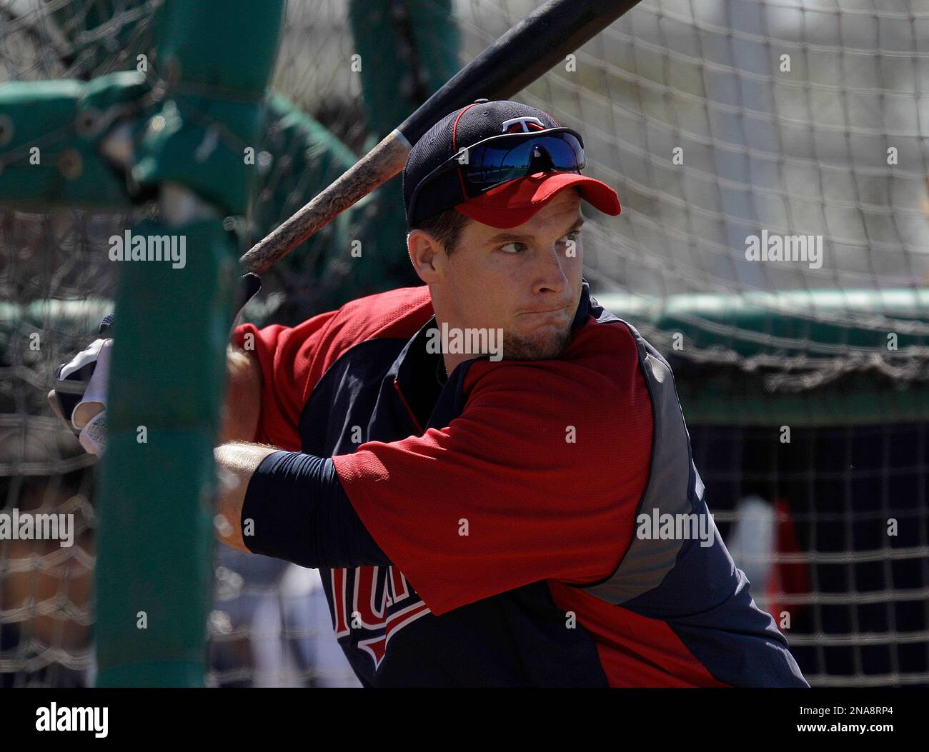 Minnesota Twins Josh Willingham Takes Batting Practice During A
