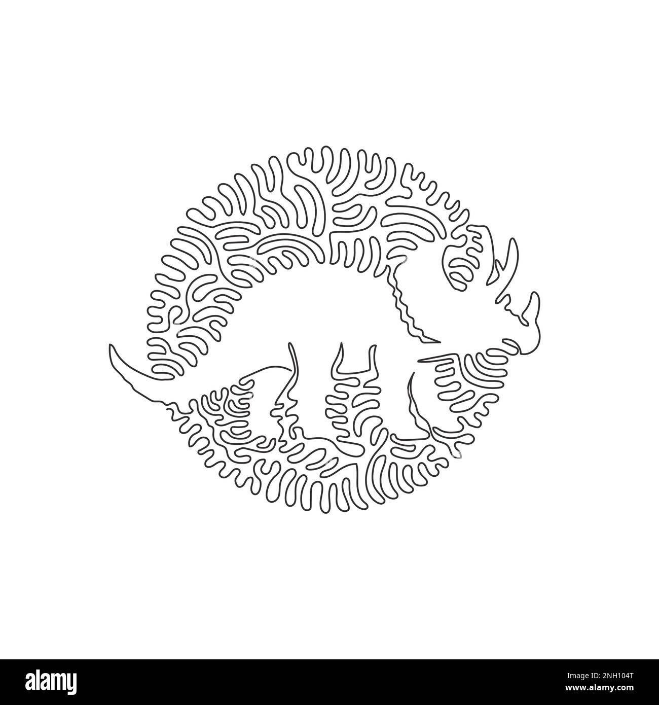 Dibujo de triceratops Imágenes recortadas de stock - Alamy