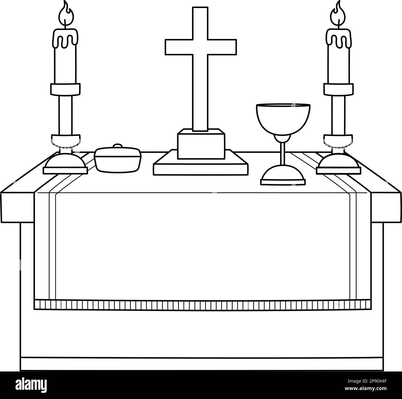 Clipart De La Placa De La Ofrenda De La Iglesia