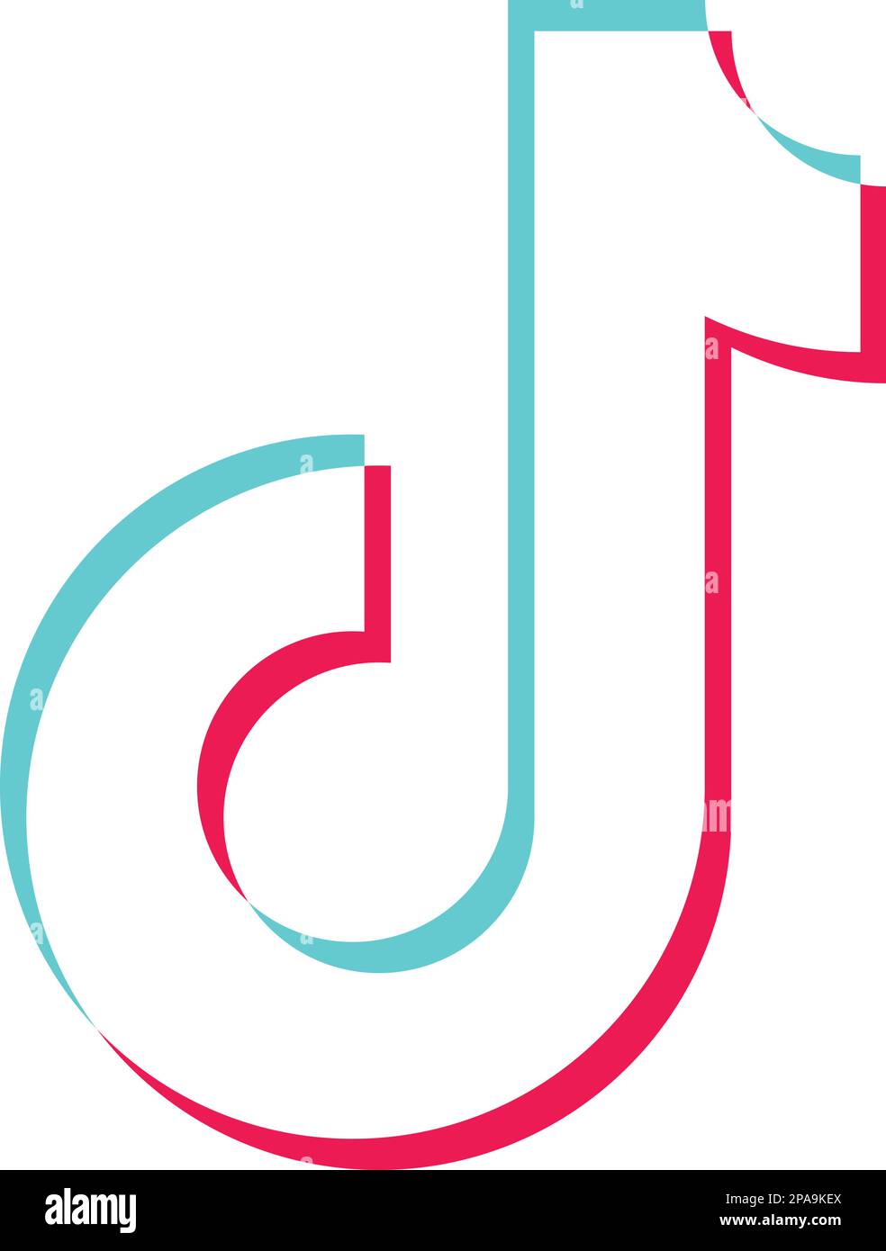 Logotipo De Tiktok Logotipo Realista Del Icono De Las Redes Sociales Tik Tok Plantilla De