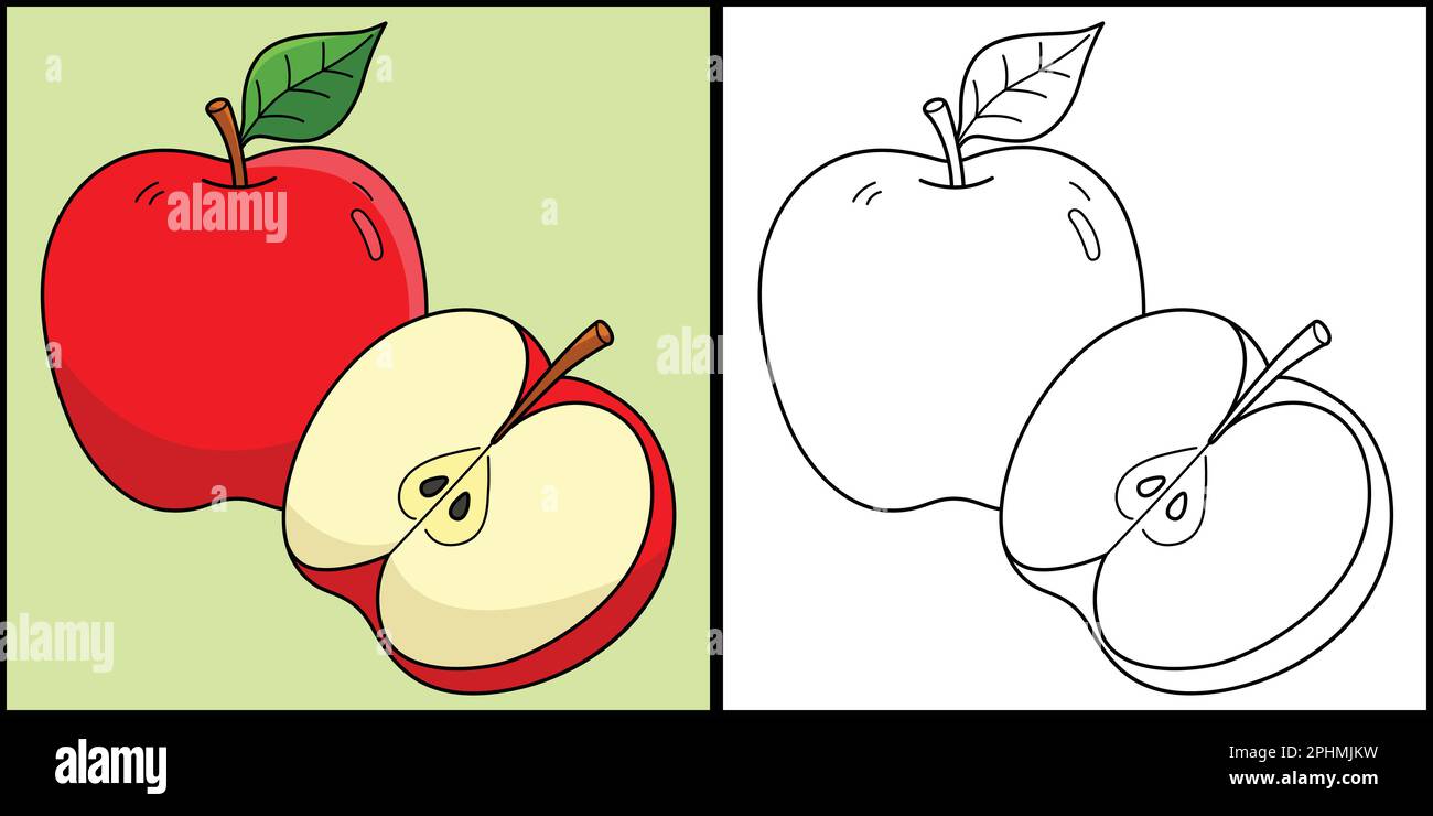 Manzana Para Colorear