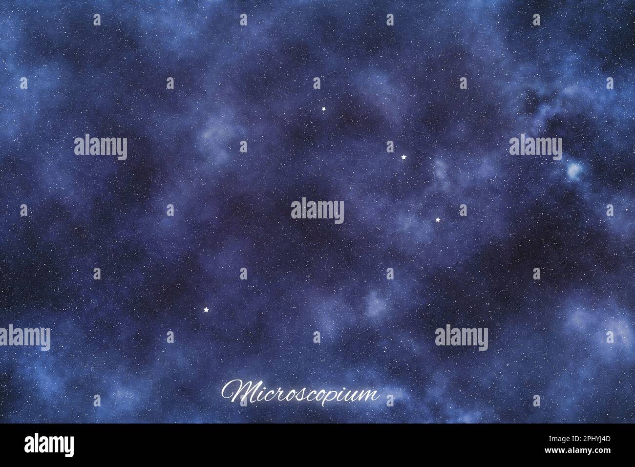 Constelación De Estrellas Microscopium Estrellas Más Brillantes