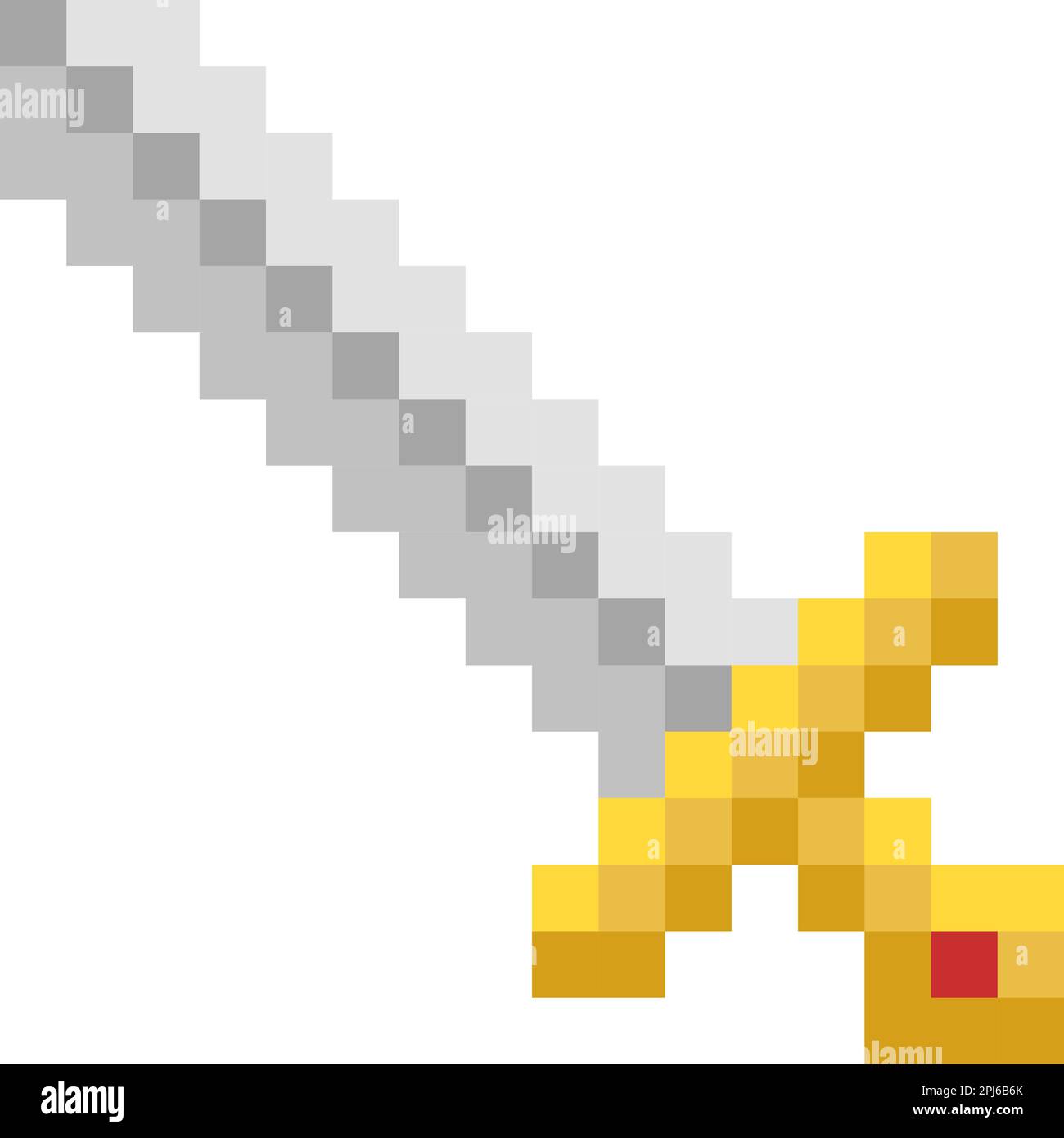Espada De Oro Pixel Art