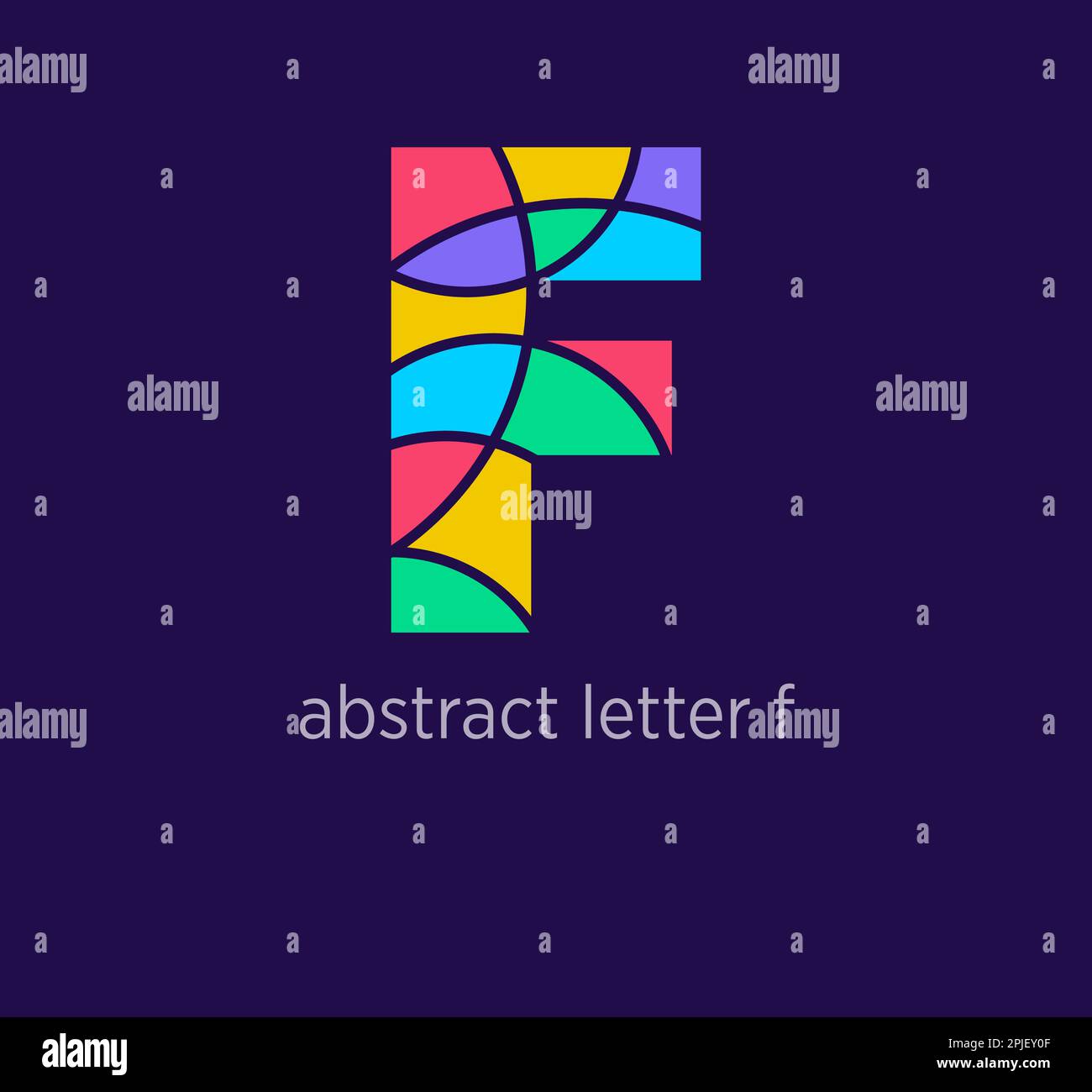 Vectores de letras f logo vector Imágenes vectoriales de stock - Alamy