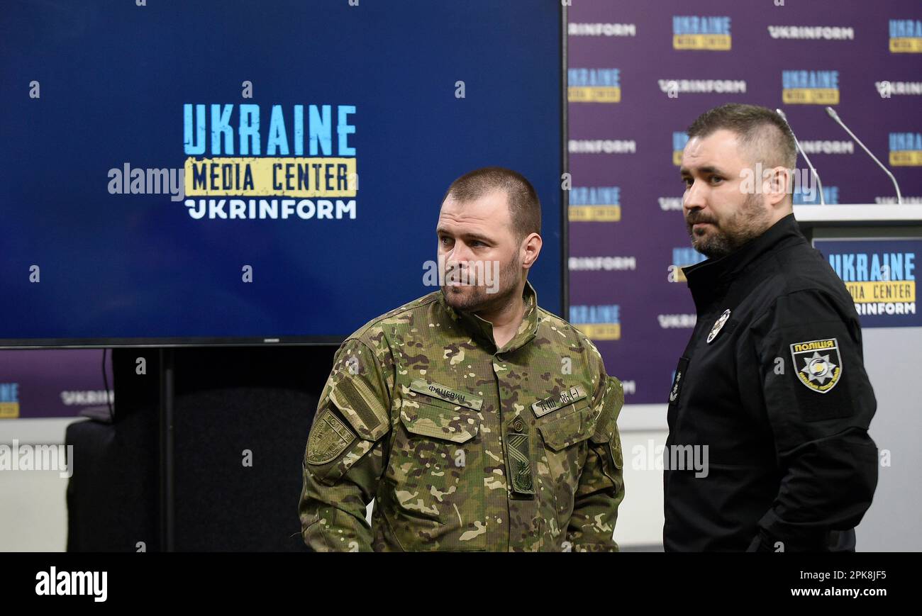 Kiev Ucrania 6 De Abril De 2023 Jefe Adjunto De La Policía