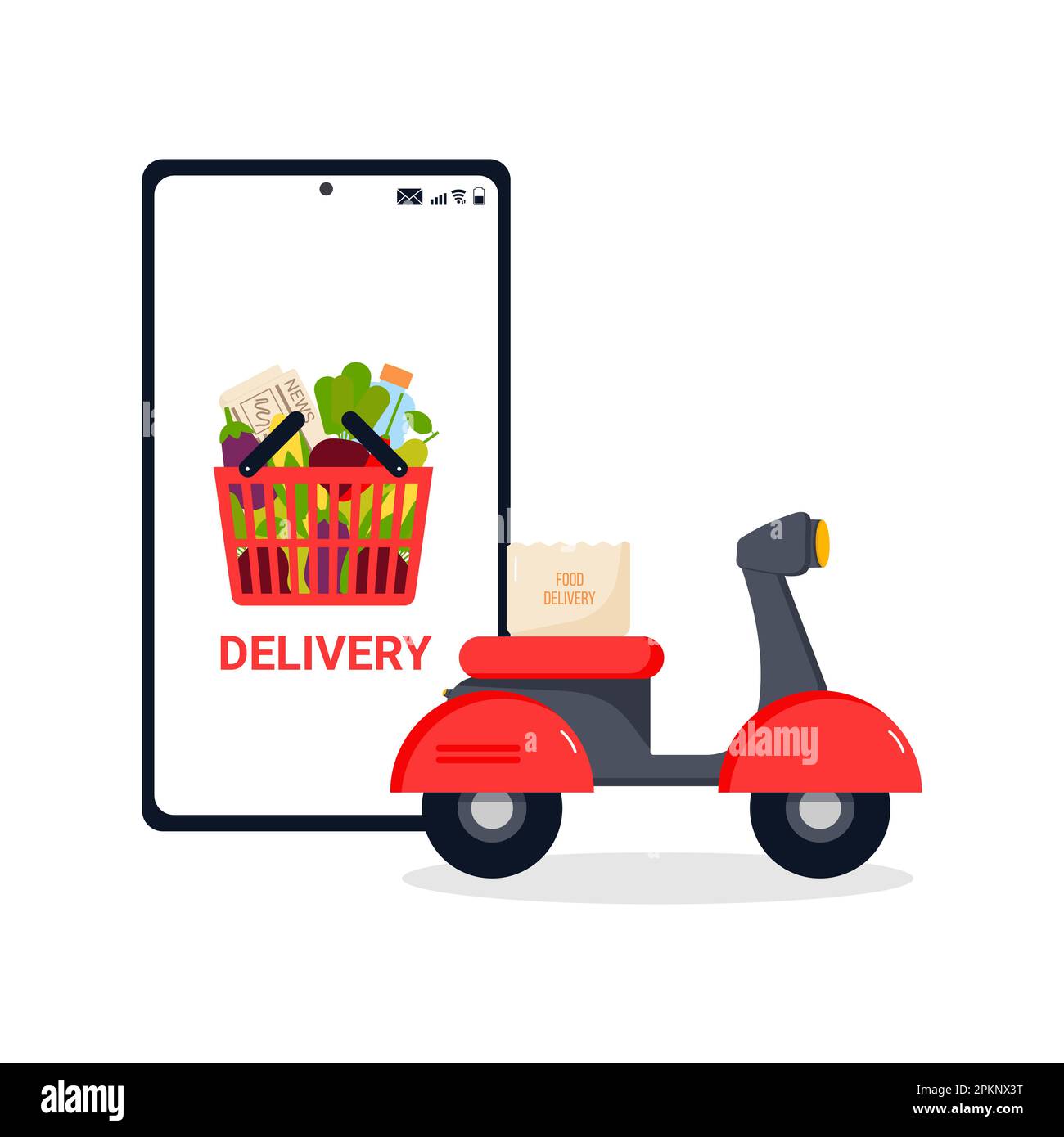 Compras en línea, entrega de alimentos. Iconos para expresar, entrega a ... Compras en línea, entrega de alimentos. Iconos para expresar, entrega a ...